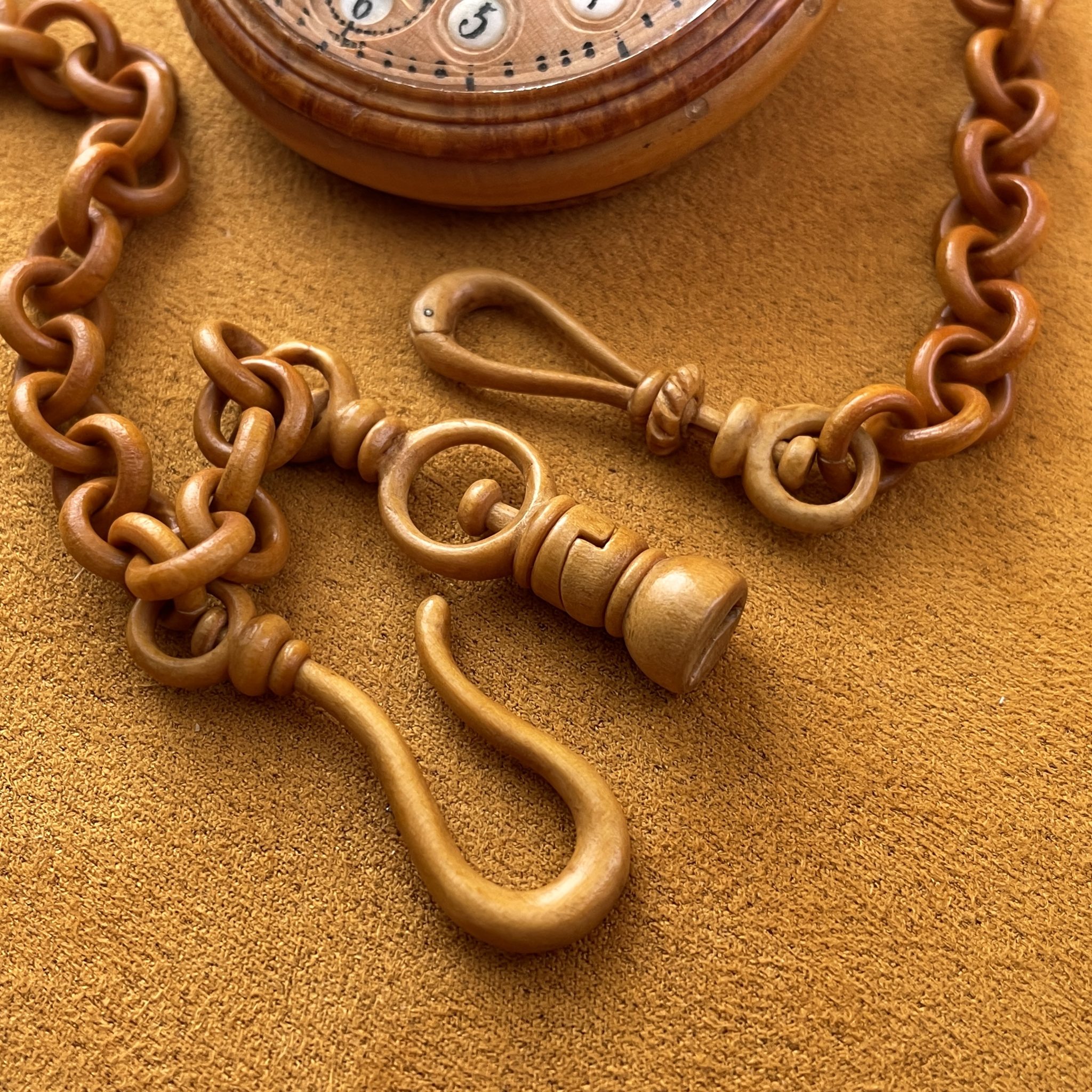 Bronnikov Wood & Bone Pocket Watch – 1865 - Tempus Fugit