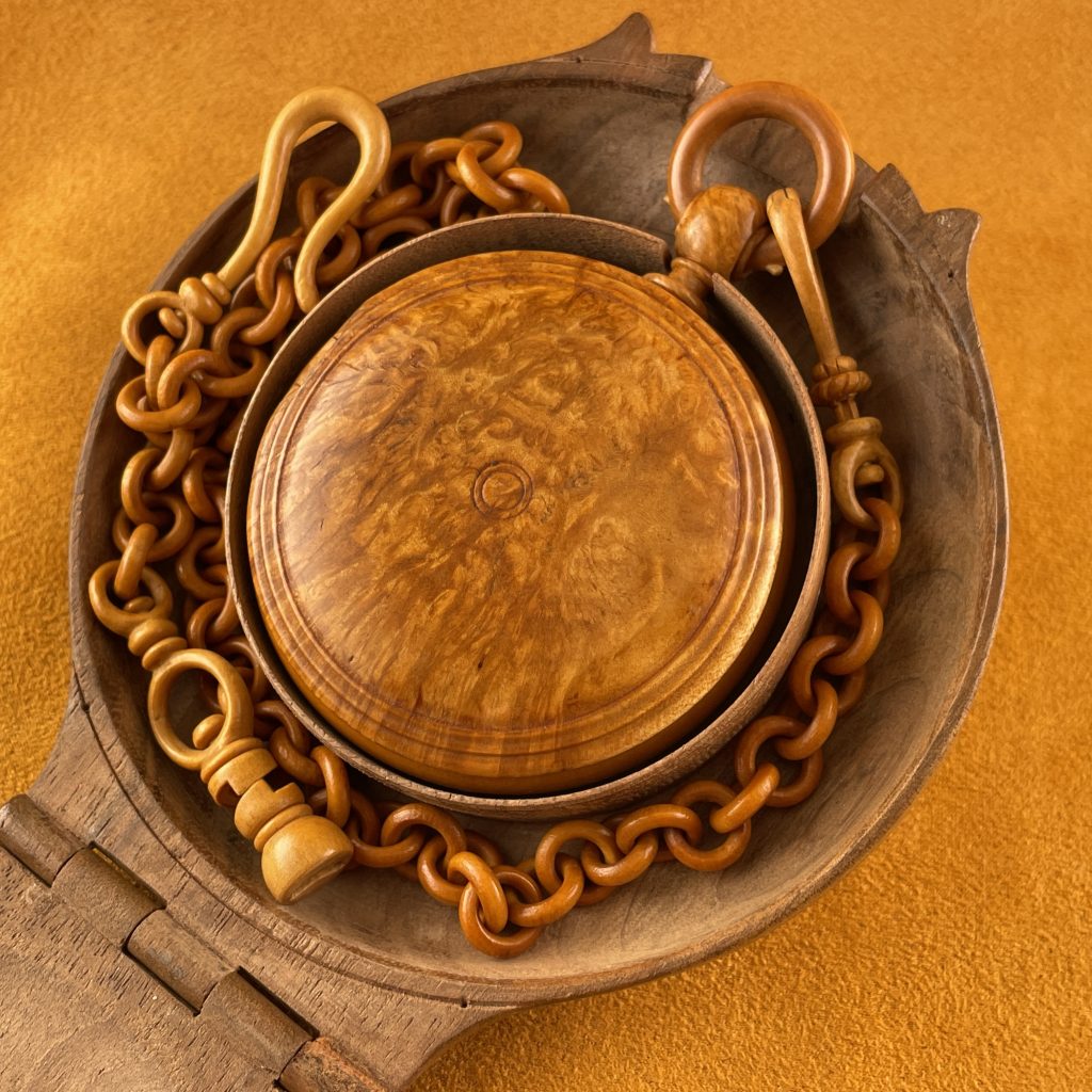 Bronnikov Wood & Bone Pocket Watch – 1865 - Tempus Fugit